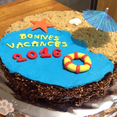 Gâteau vive les vacances à la plage! - La pâte d'Amanda